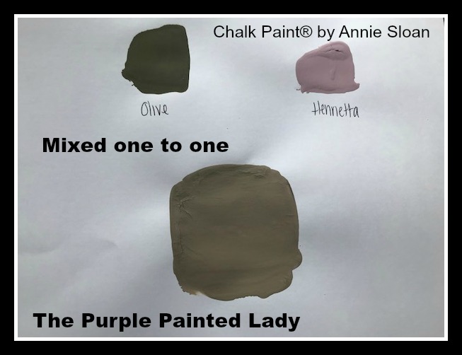Mixing Olive Chalk Paint® to create Custom Colors | The Purple Painted Lady